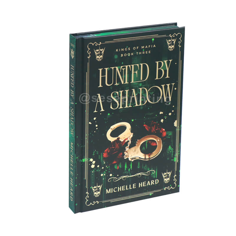 Foil Stamping Finish Hardcover Book Special Edition with Patterned Edges