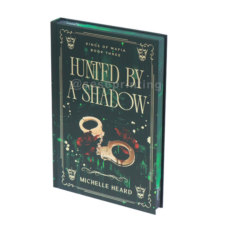 Foil Stamping Finish Hardcover Book Special Edition with Patterned Edges