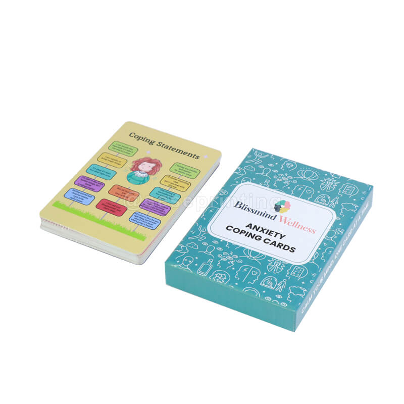 Custom Self Care Coping Statement Cards Games with Packaging Boxes for ...