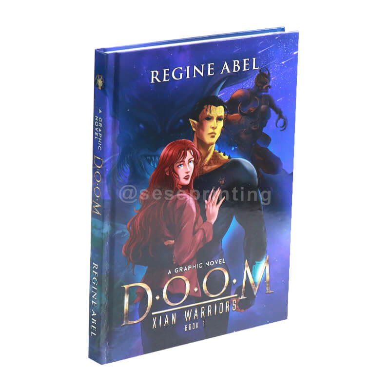 Custom Book Printing Service Hardcover Full Color Children Comic Book